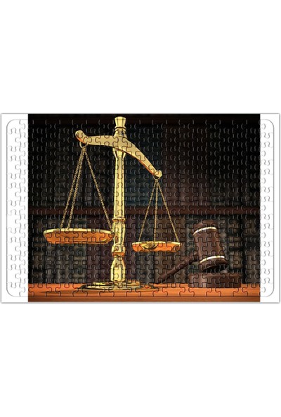 Baskı Dükkanı Adeler Terazisi Avukat Puzzle 240 Parça Yapboz