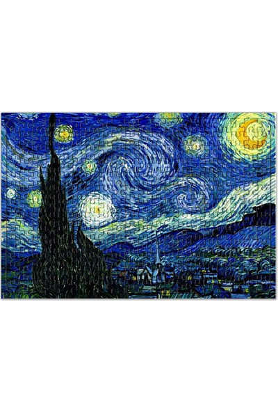 Baskı Dükkanı Van Gogh Yıldızlı Gece Puzzle 240 Parça Yapboz Baskı Dükkanı Van Gogh Yıldızlı Gece Puzzle 240 Parça Yapboz
