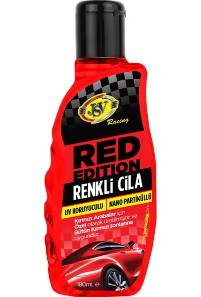 Jsv Kırmızı Renkli Cila 180 ml Jsv Kırmızı Renkli Cila 180 ml