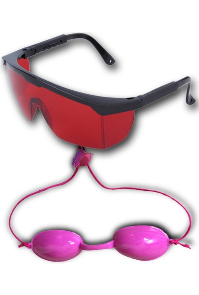 Armoni 2 Gözlük Lazer Epilasyon Estetisyen Kırmızı Ipl Hasta Fuşya Ipl Gözlük Koruyucu Ipl Gözlüğü