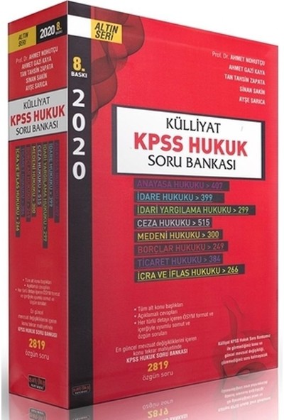 Kpss Hukuk Külliyat Soru Bankası - Ahmet Nohutçu Kpss Hukuk Külliyat Soru Bankası - Ahmet Nohutçu