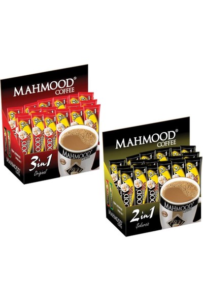 Mahmood Coffee 2'si 1 Arada 10 gr 3ü1 Arada 18 gr 48 Adet 2 Li Set