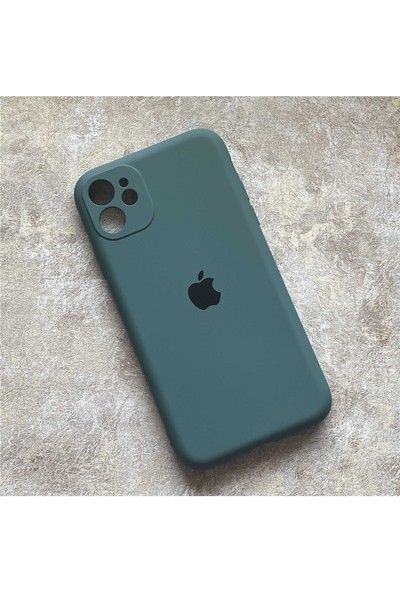 Gritty Apple iPhone 11 Uyumlu Kamera Korumalı Logolu Içi Kadife Lansman Silikon Kılıf Gritty Apple iPhone 11 Uyumlu Kamera Korumalı Logolu Içi Kadife Lansman Silikon Kılıf