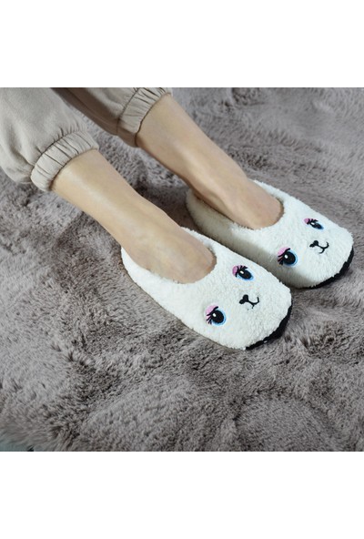 Odesa Ayakkabı Kadın Katlanabilir Peluş Ev Babeti