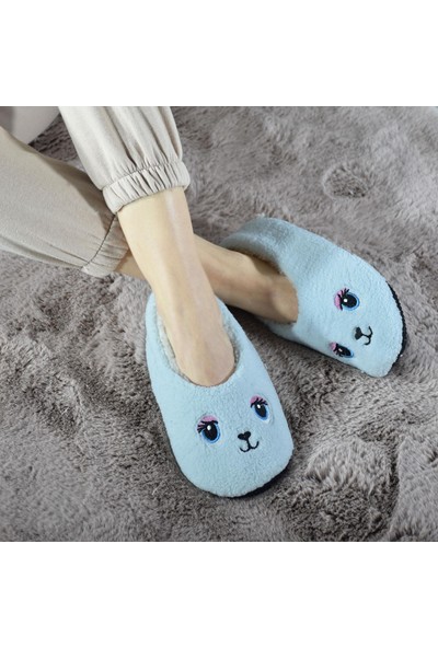 Odesa Ayakkabı Kadın Katlanabilir Peluş Ev Babeti