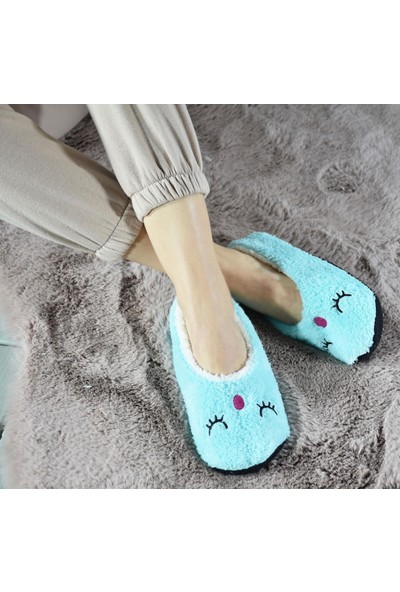 Odesa Ayakkabı Kadın Katlanabilir Peluş Ev Babeti