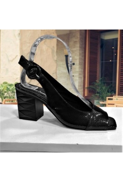 Pierre Cardın PC51128 Siyah Rugan Tek Band Ayakkabı