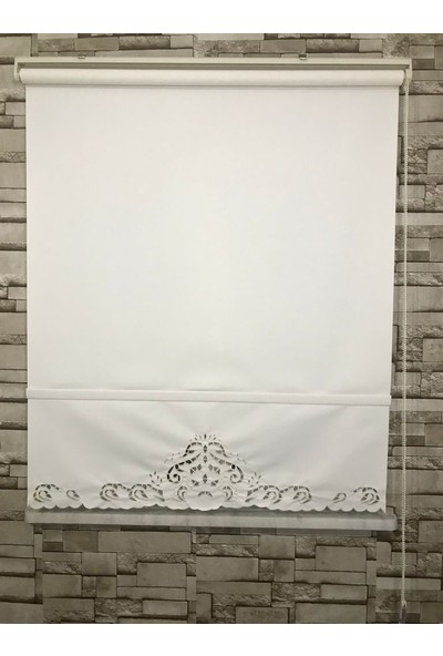 Dönmez Home Nakış Işlemeli Stor Perde Dönmez Home Nakış Işlemeli Stor Perde