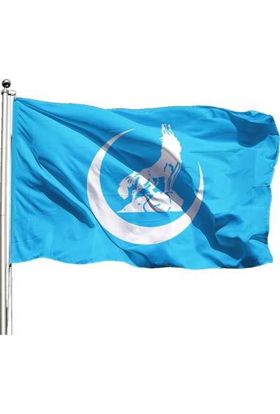 Özgüvenal Ülkü Ocakları Bayrağı 70X105 - Tek Kat Raşel