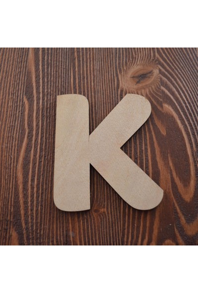Bio Ahşap Boyanabilir Ahşap Büyük K Harfi