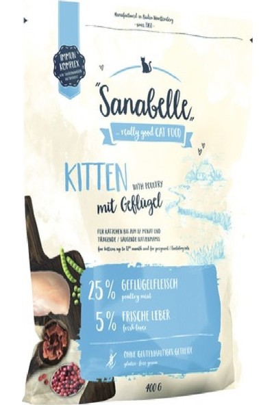 Sanabelle Kitten Kümes Hayvanlı Yavru Kuru Kedi Maması - 400GR Sanabelle Kitten Kümes Hayvanlı Yavru Kuru Kedi Maması - 400GR