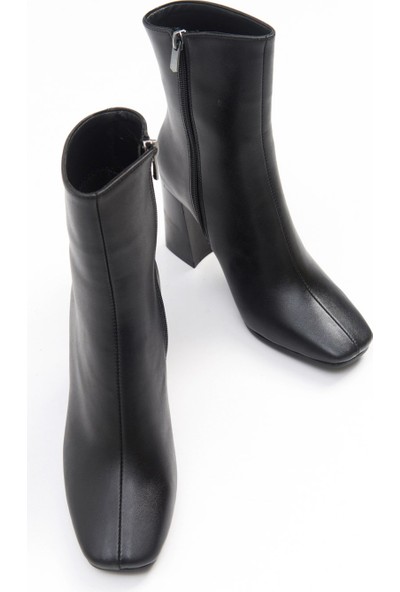 Nikadu Siyah Kadın Bot - Bootie - Neolit Taban - Anti Bakteriyal Anti Kanserojen Polar Astar