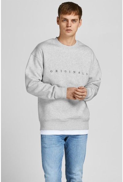 Jack & Jones 12204796_Jorcopenhagen BigSweat O Yaka Relaxed Baskılı Beyaz Erkek Sweatshirt Jack & Jones 12204796_Jorcopenhagen BigSweat O Yaka Relaxed Baskılı Beyaz Erkek Sweatshirt