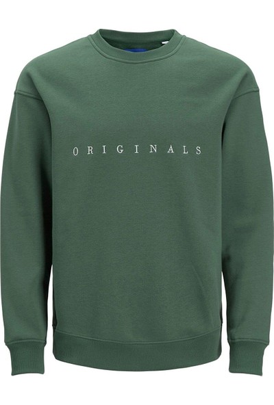 Jack & Jones 12204796_Jorcopenhagen BigSweat O Yaka Relaxed Baskılı Koyu Yeşil Erkek Sweatshirt Jack & Jones 12204796_Jorcopenhagen BigSweat O Yaka Relaxed Baskılı Koyu Yeşil Erkek Sweatshirt
