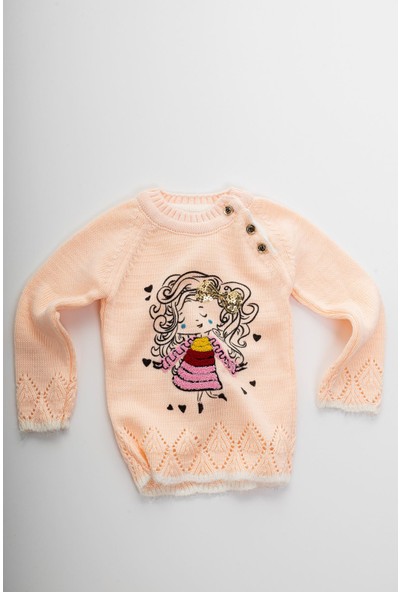 Gimer Avm Yaka Düğmeli Kız Çocuk Triko Kazak Gimer Avm Yaka Düğmeli Kız Çocuk Triko Kazak