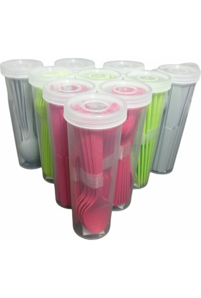 Decobe Çatal Bıçak Kaşık Kutulu Set Kırmızı Decobe Çatal Bıçak Kaşık Kutulu Set Kırmızı