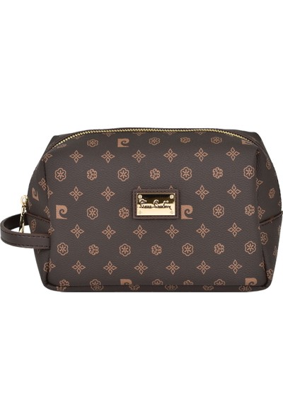 Pierre Cardin Kadın Makyaj Çantası Kahverengi