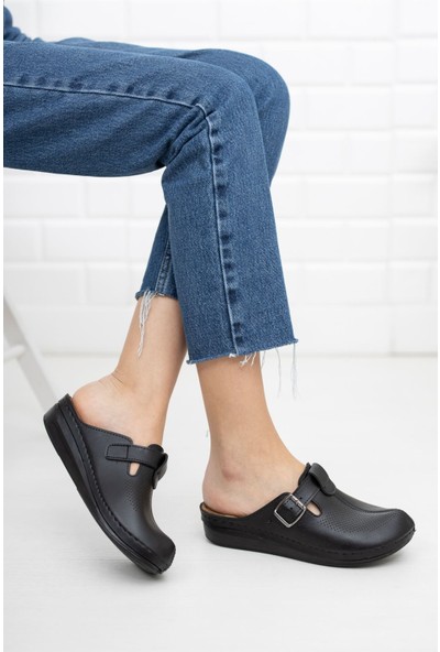 Gimer Avm Ortapedik Pedli Burnu Kapalı Terlik