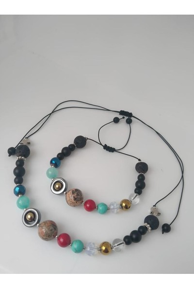 Astro Enerjim Gezegen Kolye ve Bileklik Seti