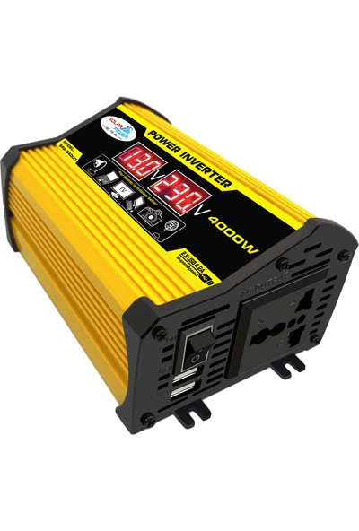 Solar Power 4000 W 2 USB Port Girişli AC Çıkışlı Araba Güç Çevirici (Yurt Dışından) Solar Power 4000 W 2 USB Port Girişli AC Çıkışlı Araba Güç Çevirici (Yurt Dışından)