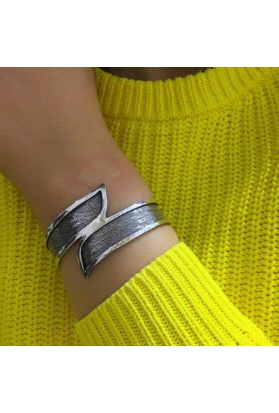 Best My Silver Kadın Hasır Tasarım Bileklik