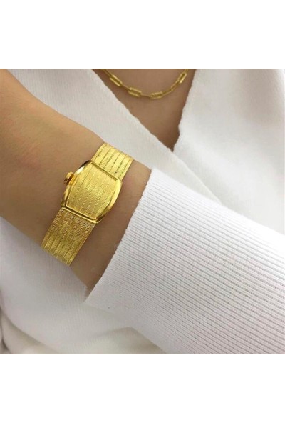 Best My Silver Kadın Trabzon Hasır 7 Sıra Altın Kaplama Bileklik