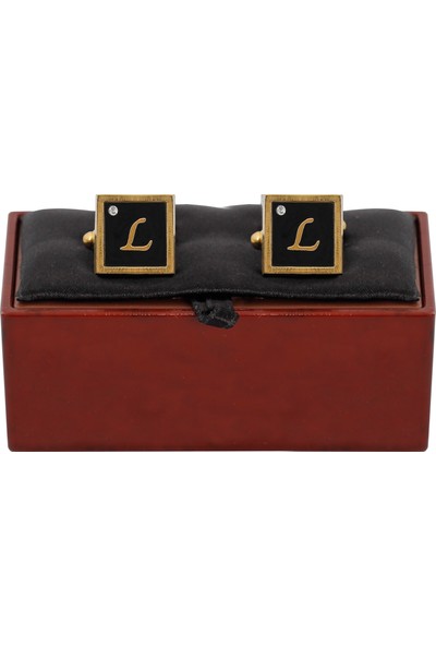 Zekupp Zekupp, Altın L Taşlı Harfli Kol Düğmesi Zekupp Zekupp, Altın L Taşlı Harfli Kol Düğmesi