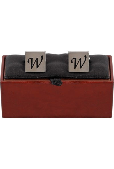 Zekupp Zekupp, W Harfli Kol Düğmesi Nikel Zekupp Zekupp, W Harfli Kol Düğmesi Nikel