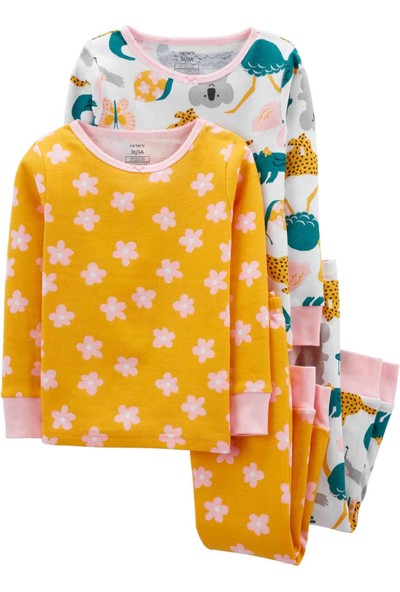 Carters Küçük Kız Çocuk 4'lü Pijama 2M064310