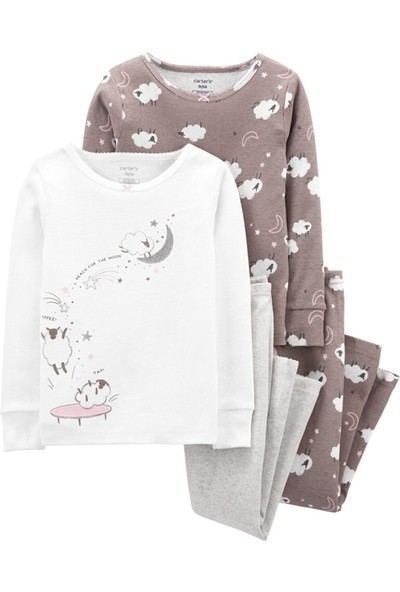 Carters Küçük Kız Çocuk 4'lü Pijama 2M113110