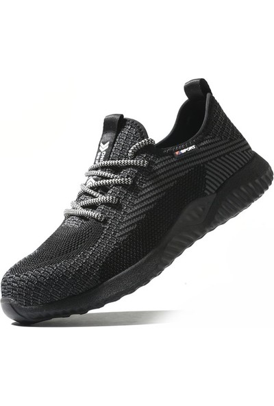 Xoutdoor Çelik Burunlu Nefes Alabilir İş Ayakkabısı - Gri (Yurt Dışından)