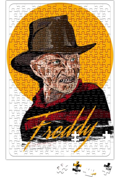 Baskı Dükkanı Freddy Krueger Freddy Moon Puzzle 240 Parça Yapboz