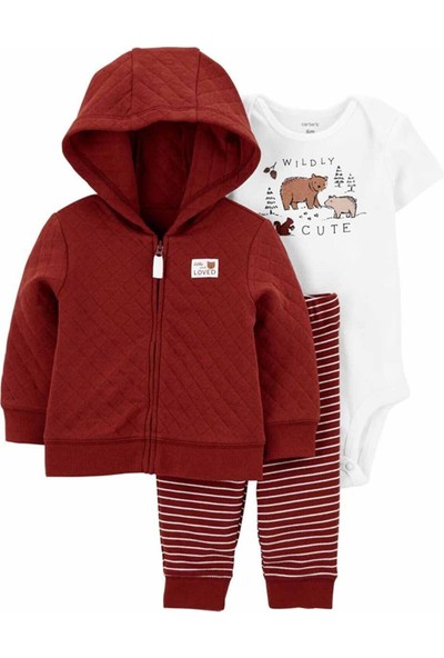 Carters Layette Erkek Bebek 3'lü Set 1M753510 Carters Layette Erkek Bebek 3'lü Set 1M753510