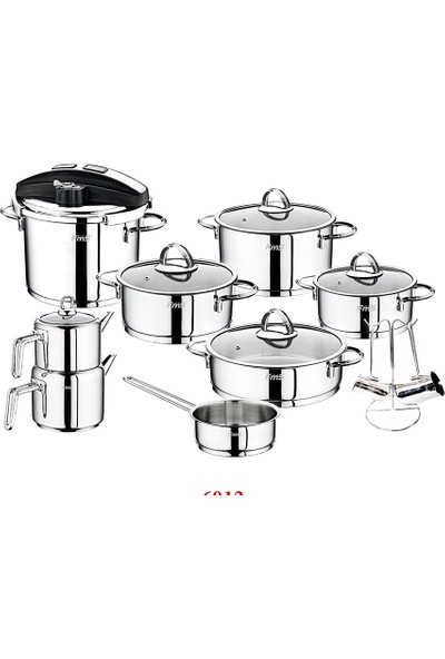 Fms Silindir 18 Parça Çeyiz Set Silver Fms Silindir 18 Parça Çeyiz Set Silver