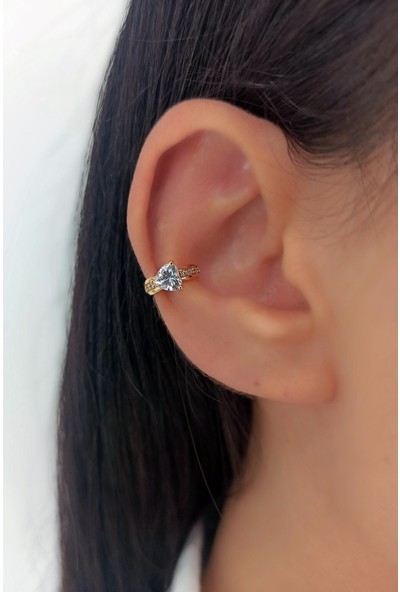 ÇLK Accessories Özel Seri Tekli Taşlı Kalp Kıkırdak Küpe TRKÜPE34257 BY32003 ÇLK Accessories Özel Seri Tekli Taşlı Kalp Kıkırdak Küpe TRKÜPE34257 BY32003