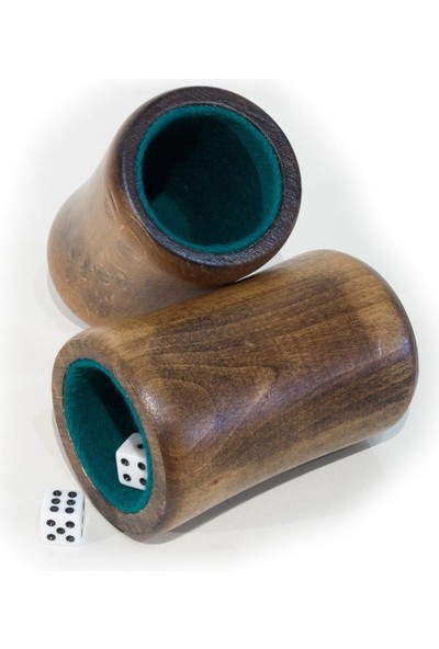 Helena Wood Art Ahşap Zar Fincanı Çifti Helena Wood Art Ahşap Zar Fincanı Çifti