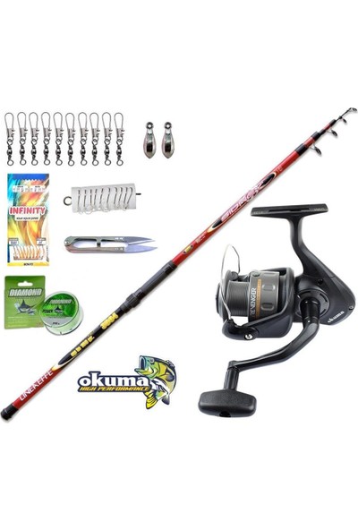 Okuma Revenger Rv-55 Lineaeffe Sidney 350CM 150 gr Olta Takımı Seti Okuma Revenger Rv-55 Lineaeffe Sidney 350CM 150 gr Olta Takımı Seti