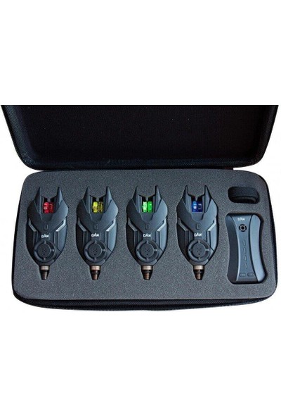 D.A.M Dam Bite Alarm Tf Bite Alarm Set 4+1 Red Blue Yellow Green D.A.M Dam Bite Alarm Tf Bite Alarm Set 4+1 Red Blue Yellow Green