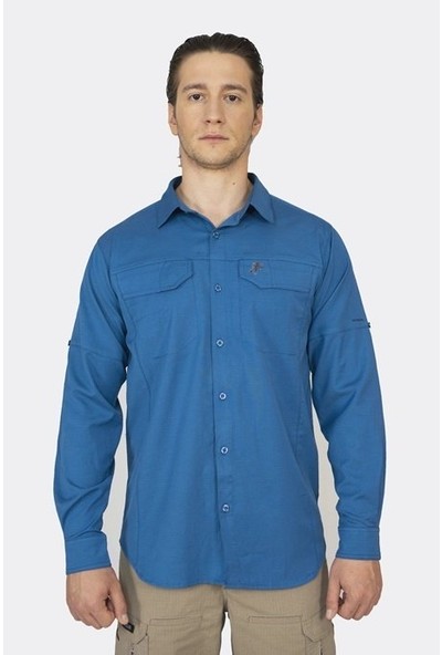 Akıncılar Taktik Fatih Mavi Taktik Gömlek M