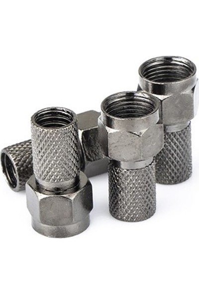 Hiremco Contalı Su Geçirmez Rg 6 F Konnektör 100 Adet Hiremco Contalı Su Geçirmez Rg 6 F Konnektör 100 Adet