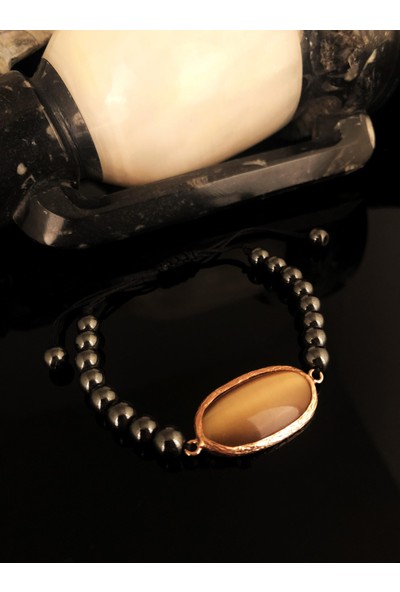 Anasons Doğaltaş Kadın Kedigözü Taşı Rose Altın Kaplama Bileklik KRB387 Anasons Doğaltaş Kadın Kedigözü Taşı Rose Altın Kaplama Bileklik KRB387