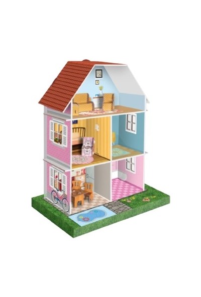 Arnas Toys Arnas Mobilyalı 3 Boyutlu Maket Oyun Evi 17 Parça Arnas Toys Arnas Mobilyalı 3 Boyutlu Maket Oyun Evi 17 Parça