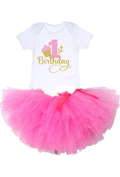Bba New Trend Kız Bebek Tütü Etek,1 Yaş Doğum Günü Tütü Etek Seti