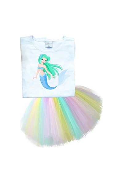 Bba New Trend Deniz Kızı Tütü Etek Seti,denizkızı Tisort-Badi Deniz Kızı Kostüm Bba New Trend Deniz Kızı Tütü Etek Seti,denizkızı Tisort-Badi Deniz Kızı Kostüm