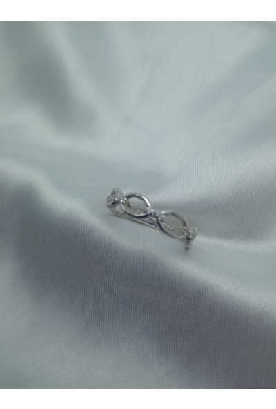 CM Jewels Gümüş Yüzük 925 Zirkon Taşlı