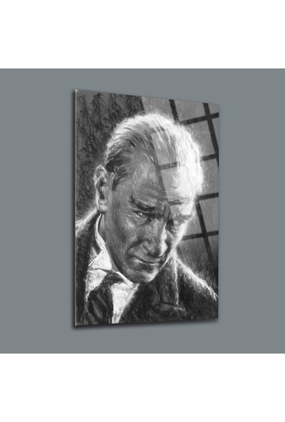 SRD Concept Atatürk 22 Cam Tablo-Atatürk Tablosu