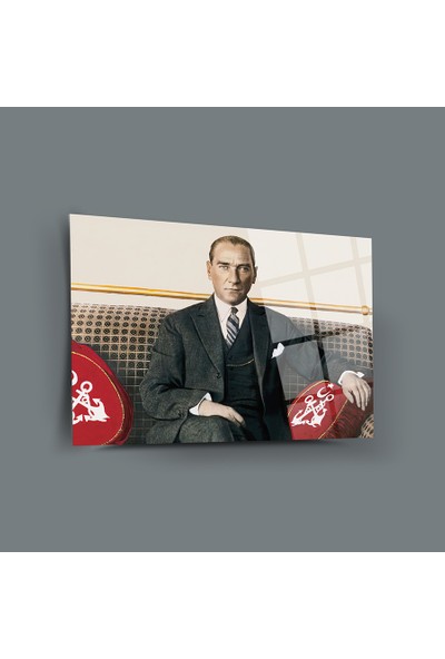 SRD Concept Atatürk 41 Cam Tablo-Atatürk Tablosu