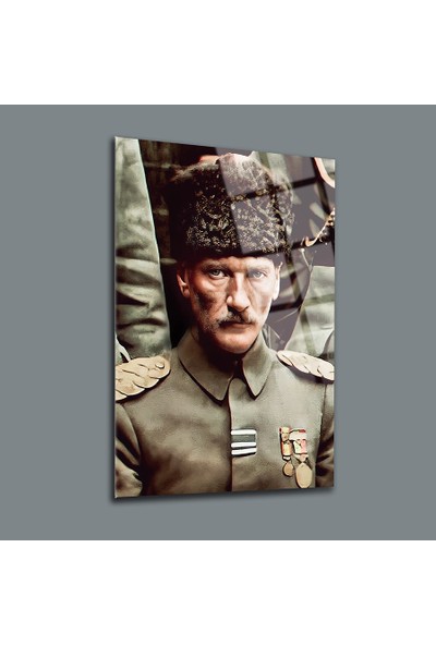 SRD Concept Atatürk 46 Cam Tablo-Atatürk Tablosu