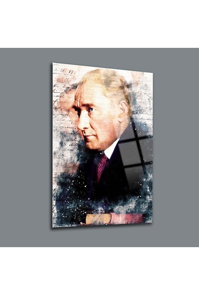 SRD Concept Atatürk 50 Cam Tablo-Atatürk Tablosu