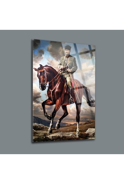 SRD Concept Atatürk 57 Cam Tablo-Atatürk Tablosu